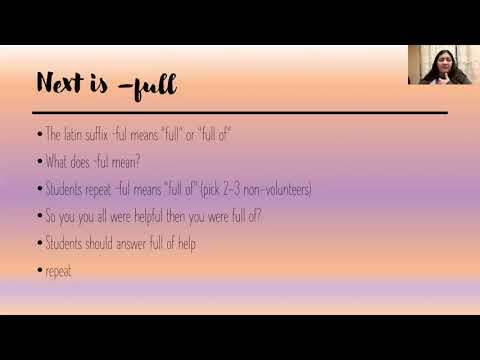 Lesson plan: Decoding words with common Latin suffixes