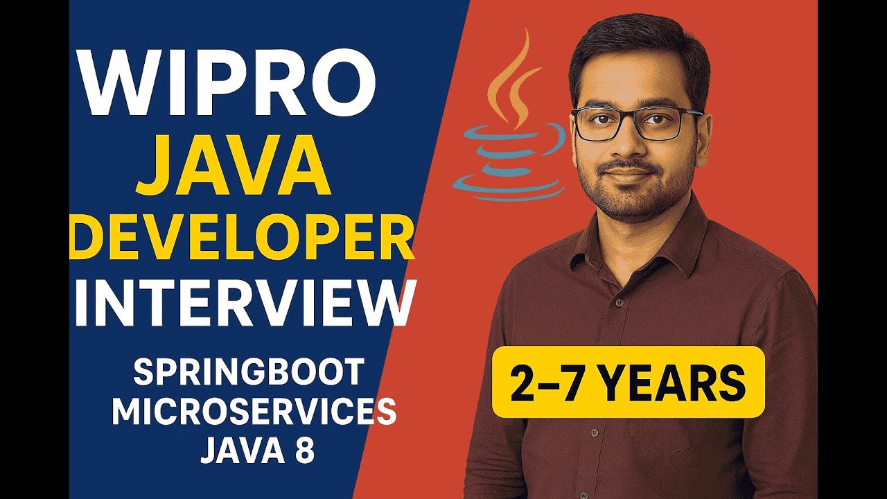 Wipro Java Developer Interview | 2–7 Years Experience | Java 8 | Spring Boot | Microservices | SQL