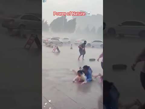 power of nature, heavy rainfall, strong wind #shorts