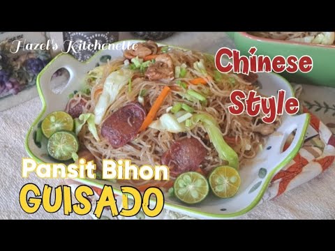 How to Cook Chinese Style | PANSIT BIHON GUISADO | With Chinese Sauge | It's a SAVORY recipe !