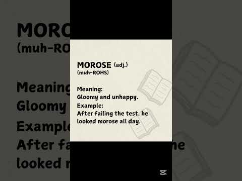 vocabulary | MOROSE