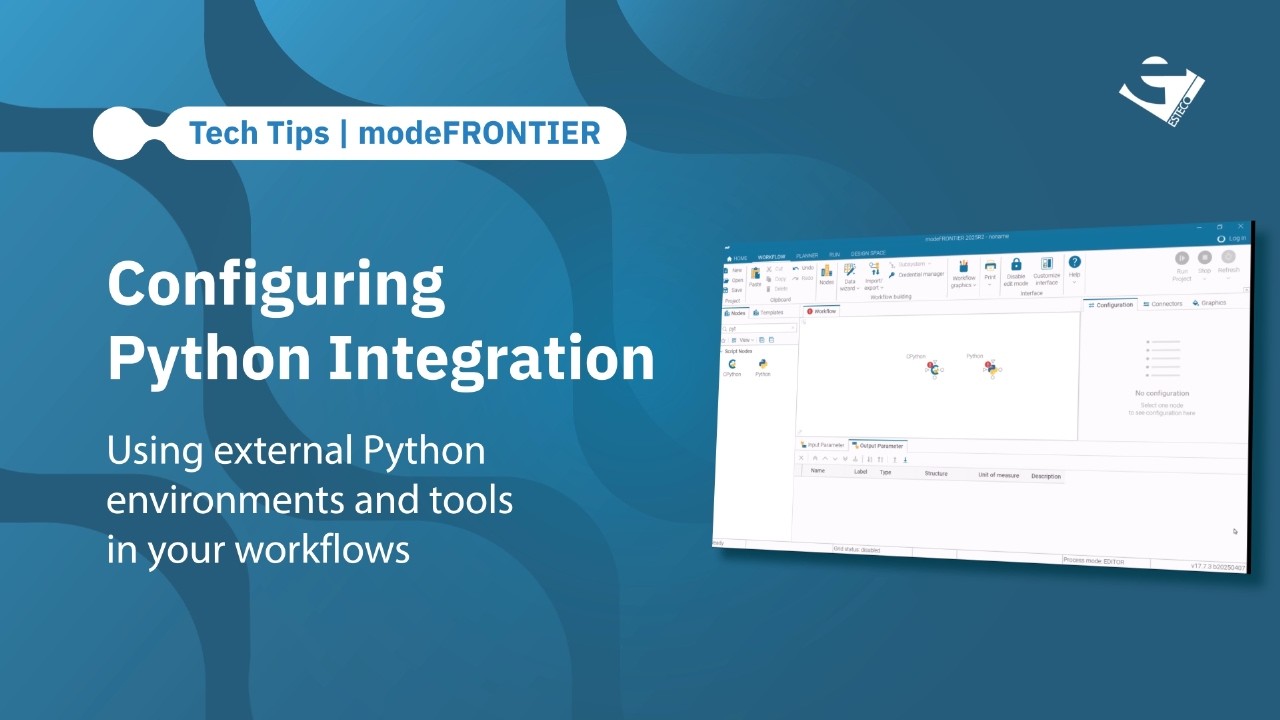 Configuring Python Integration | Tech Tips | modeFRONTIER