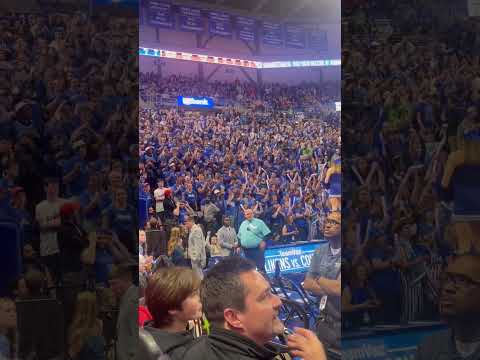 SLU Billikens student section vs Dayton. #TEAMBLUE