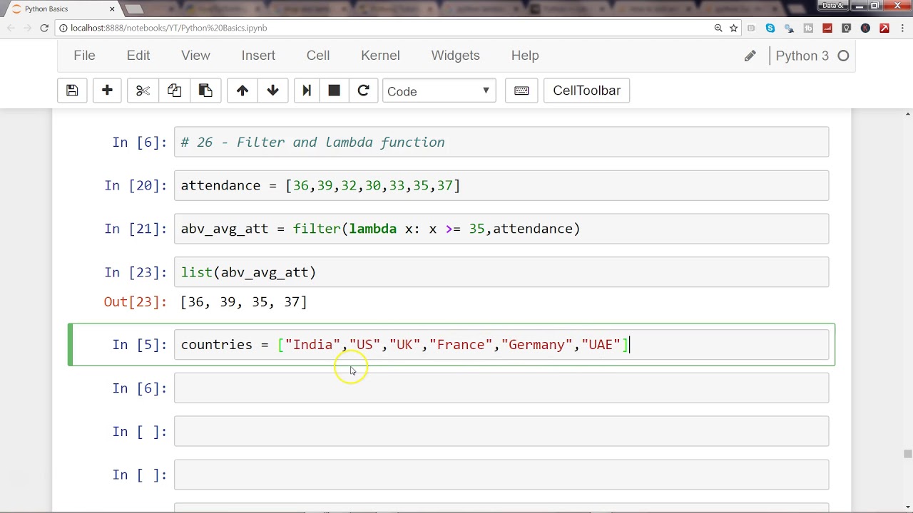 Python 3 Programming Tutorial | #4 Filtering data in python with lambda function