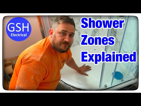 Shower Zones Explained within a Bathroom - Zone 0, 1 and 2 plus IP Ratings