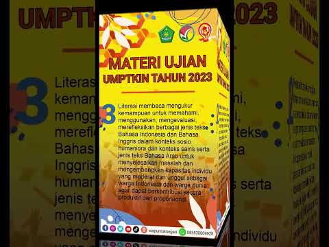 Berikut Ini Materi Ujian Dalam Seleksi UMPTKIN 2023