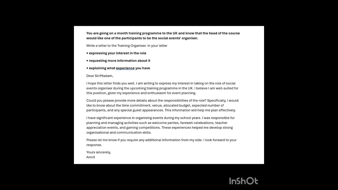 Master IELTS General Task 1: Write a Perfect Letter