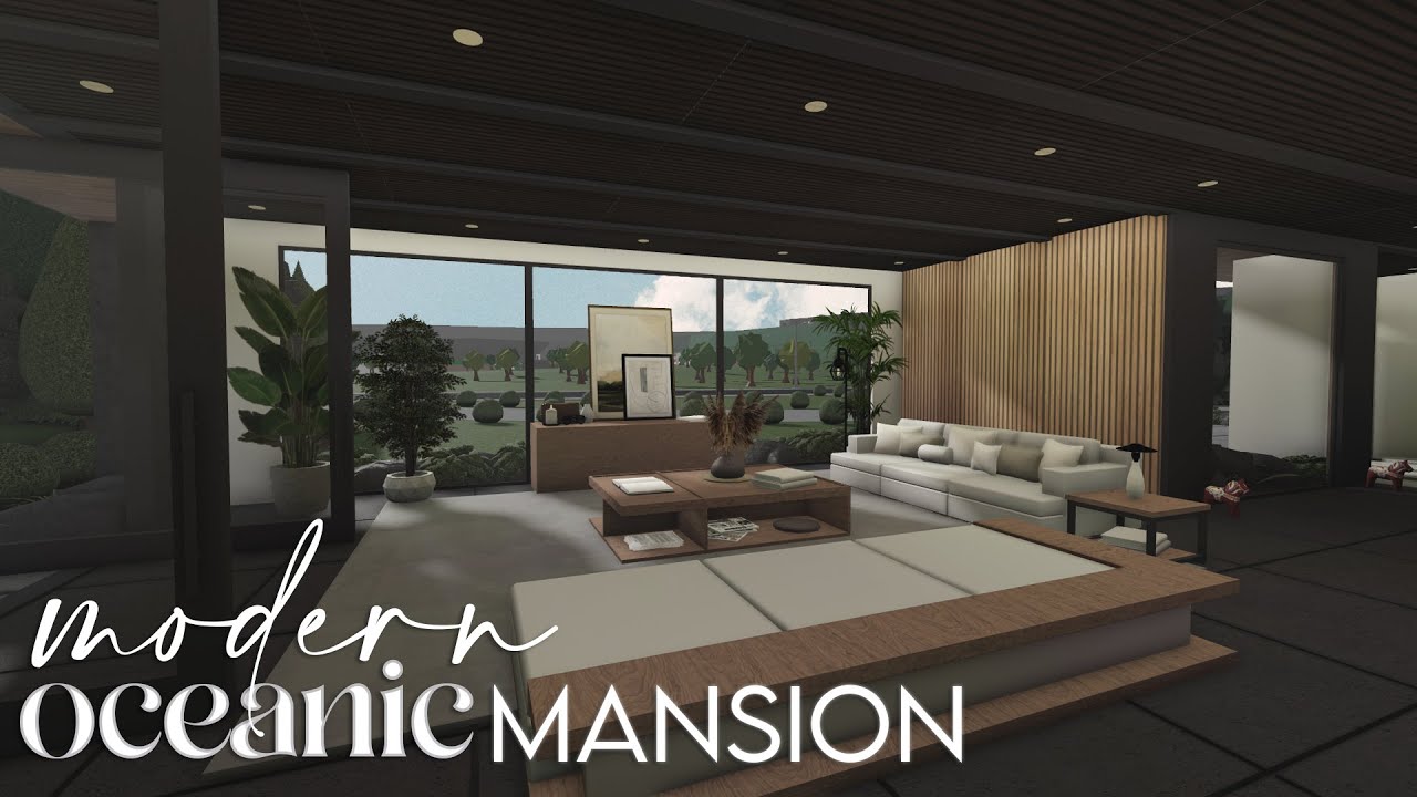 Bloxburg | Modern Oceanic Mansion | House Build