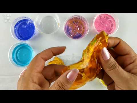 Learning color names with slime , fun for kids in English – Funky Kids Zone