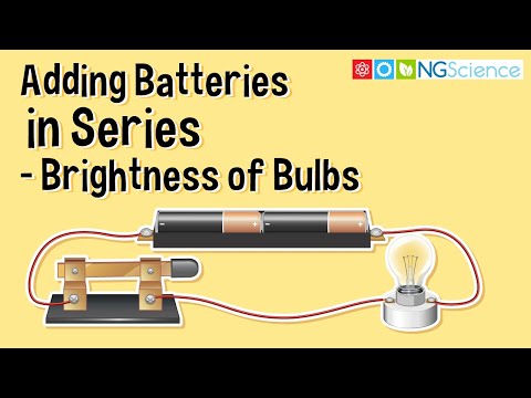 Adding Batteries in Series – Brightness of Bulbs