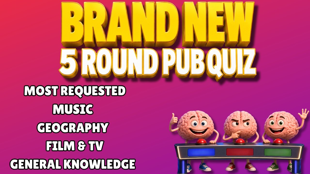 Brand New Pub Quiz! 5 Rounds Plus a Joker Card to give you double points in any one round.