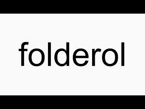 How to pronounce folderol