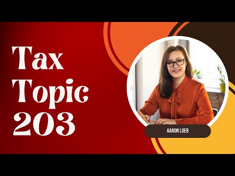 Tax Topic 203