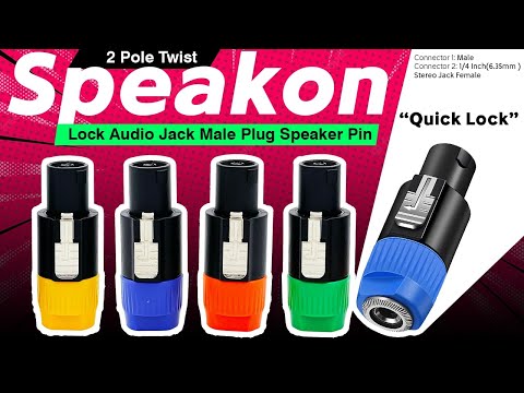 Speakon Adapter High Quality Audio Jack Male Audio Pin | Reverb