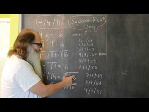 MathBabbler: Square Root Day on 4 April 2016