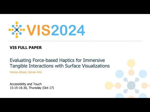 Evaluating Force-based Haptics for Immersive Tangible Interactions with Surface Visualizations - Fa