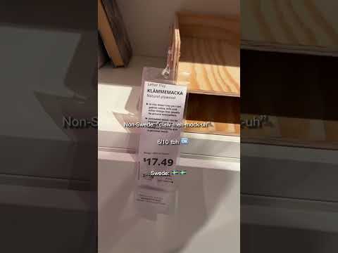 Non-Swedish friend tries pronouncing things at IKEA 🇸🇪 #swedish #ikea #learnswedish
