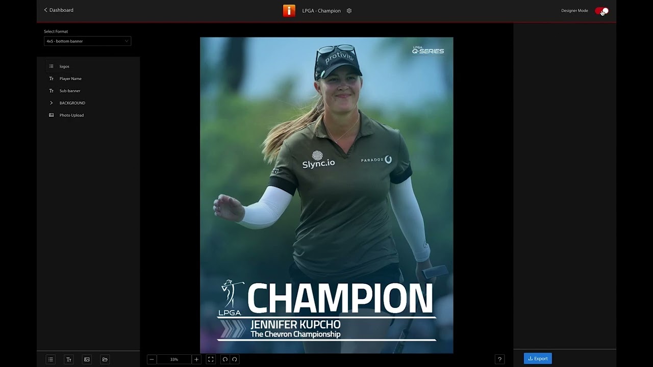 Updating Templates with Team Infographics Ignite is quick and easy!