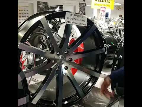 26" azad wheels on new gmc denali tires ulohos sales major wheels indy