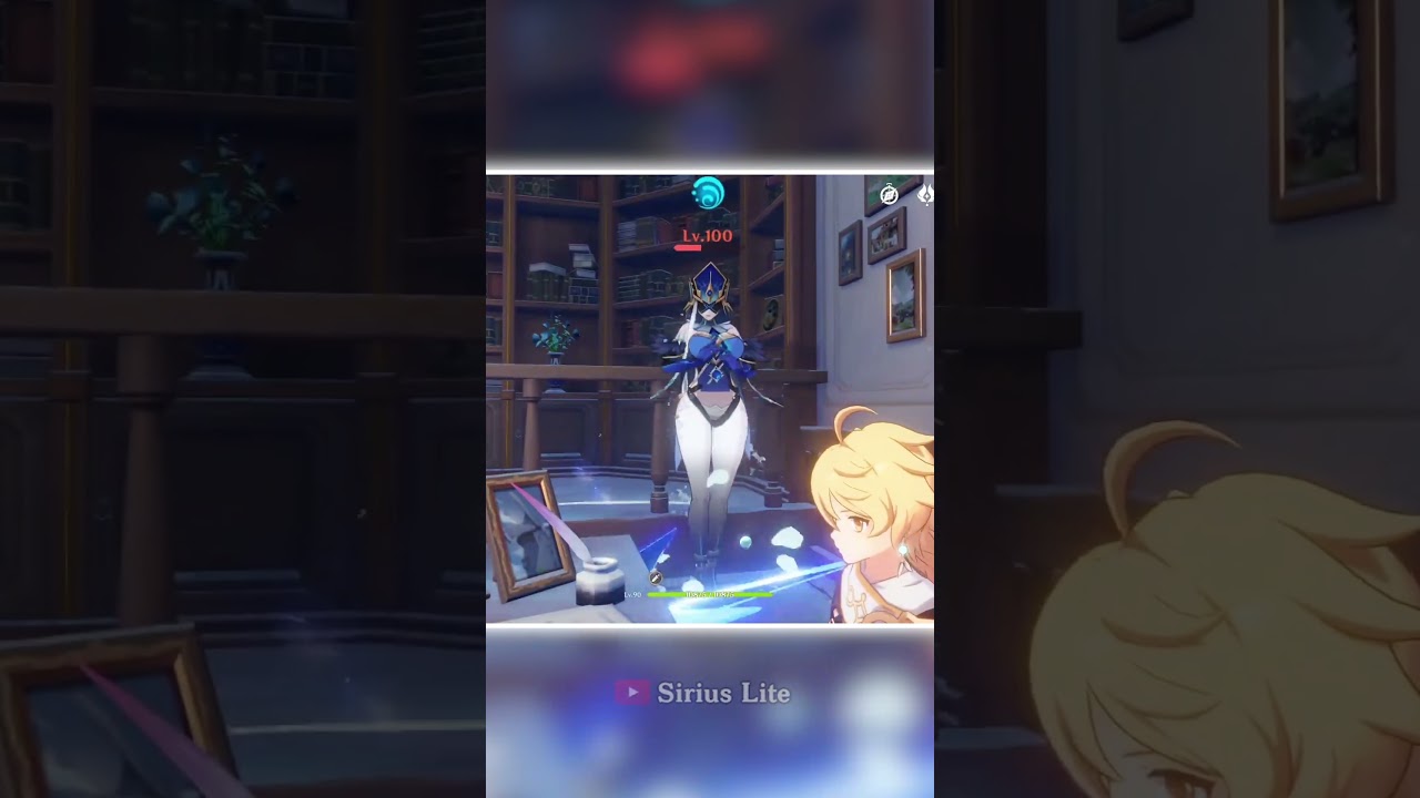 When Mirror Maiden is ready to fight | Genshin Impact #shorts #aether #thicc