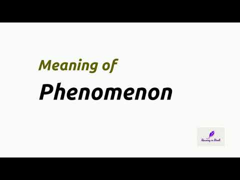 Meaning of "Phenomenon" (Noun) in Hindi|Phenomenon का मतलब हिंदी में|Meaning In Hindi