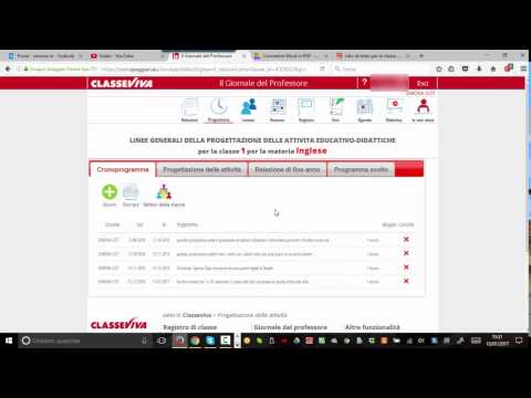Inserire la programmazione nel registro Spaggiari