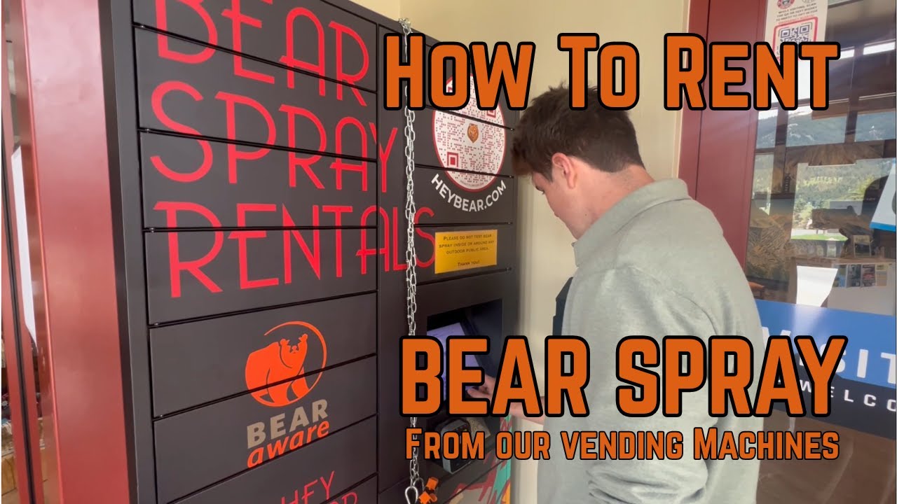 How To Rent Bear Spray From Our Vending Machines