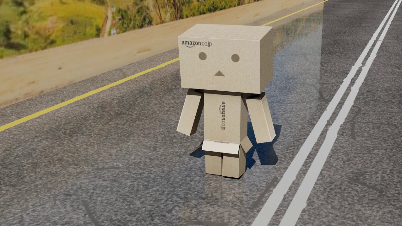 Danbo | cardboard box robot | Blender