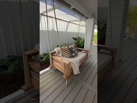 DIY Crib Mattress Porch Swing