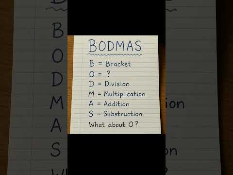 Full Form Of BODMAS #bodmas #mintossmood #maths