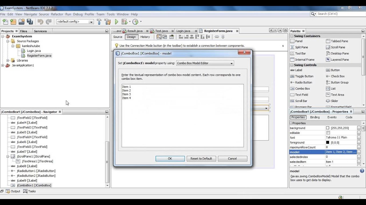 Java Swing Tutorial Part 2 - Exam System