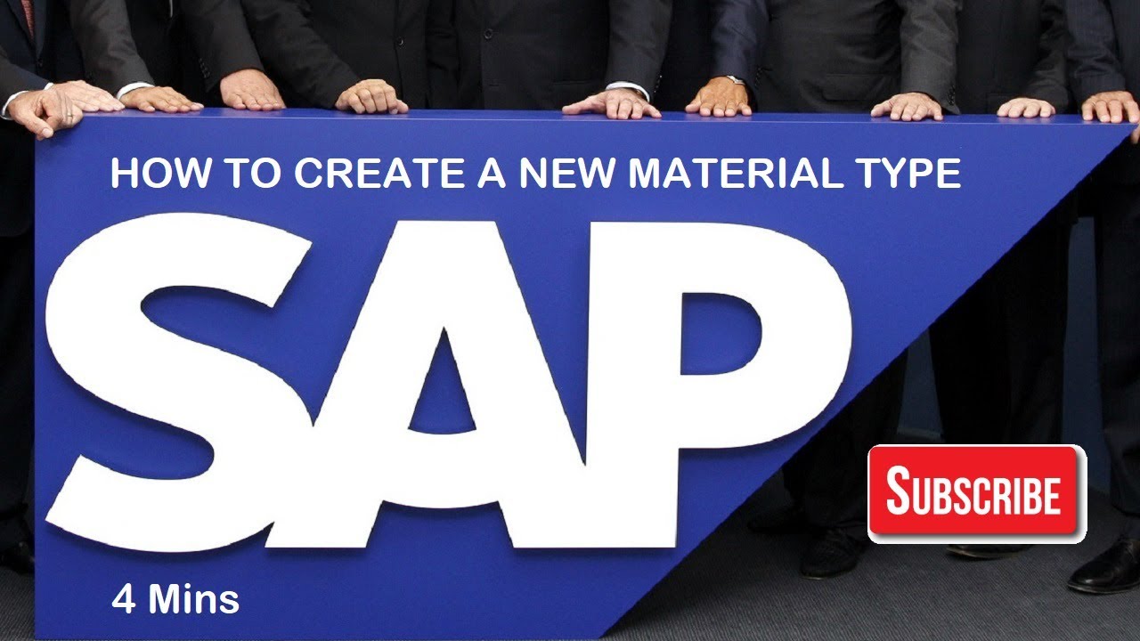 How to Create a new Material Type (2019) SAP MM