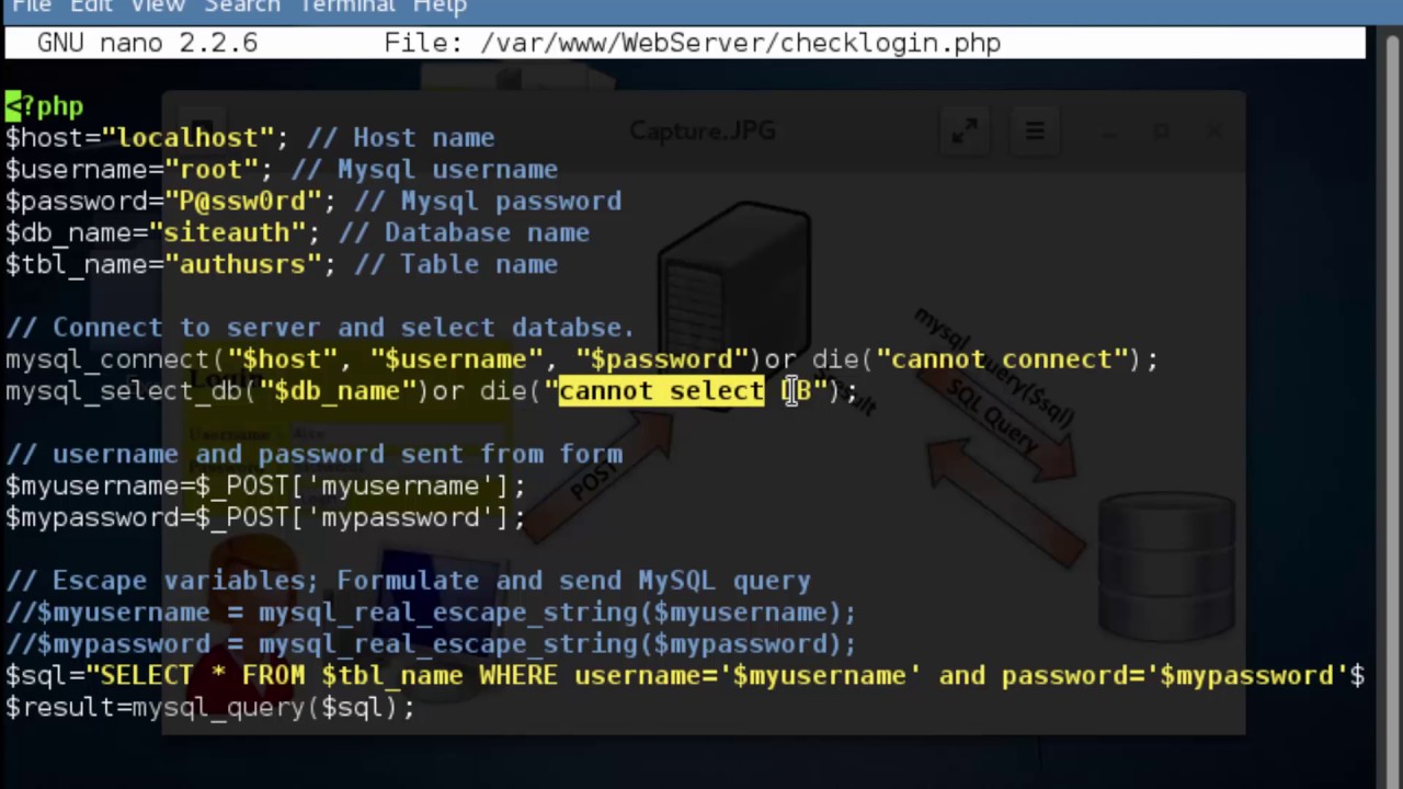 PHP SQL query process