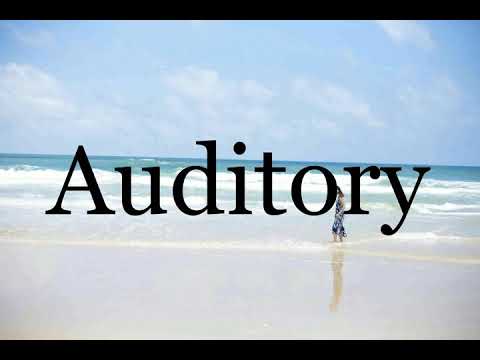 How To Pronounce Auditory🌈🌈🌈🌈🌈🌈Pronunciation Of Auditory