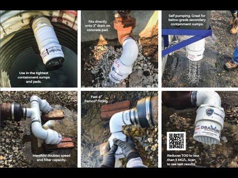 DRAINIAC - Oil Water Separator Filter for Secondary Containment Tank [Halen Hardy Malaysia, S'pore]