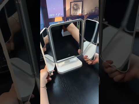 ⭐ Product Link in Comments ⭐Foldable LED Touch Screen Makeup Mirror #viral