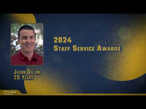 UC San Diego 2024 Staff Service Awards - Jason Dillon