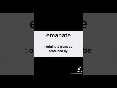 Word of the day emanate.