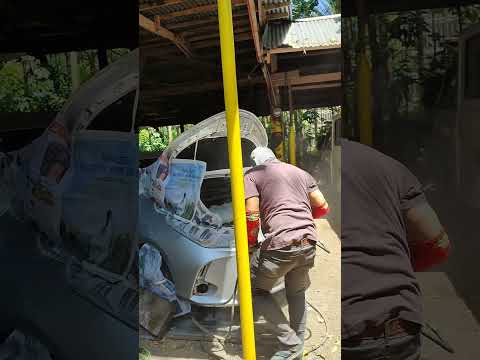 Toyota vios silver color repaint.