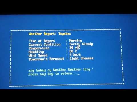 weather system using c language