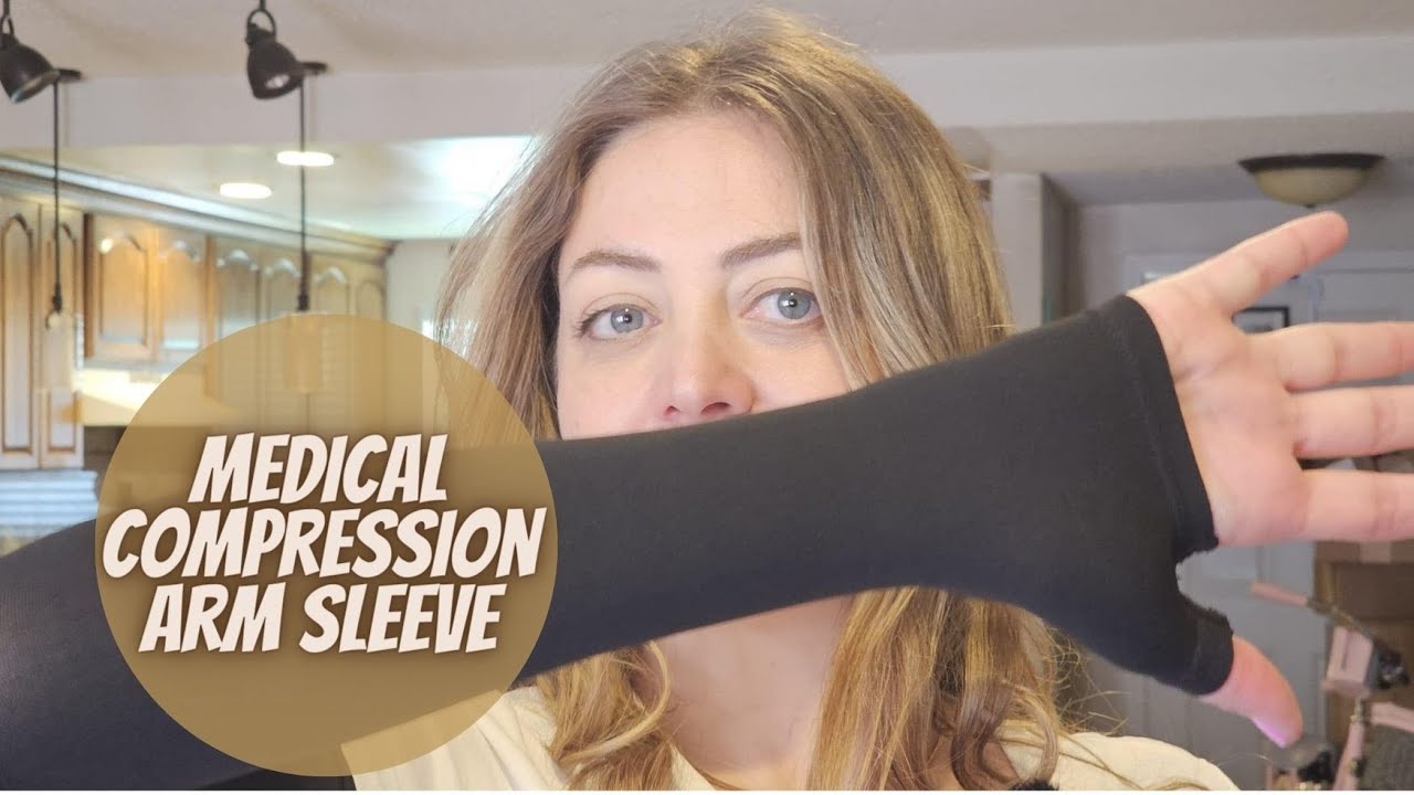 Lymphedema Medical Compression Full Arm Sleeve with Gauntlet