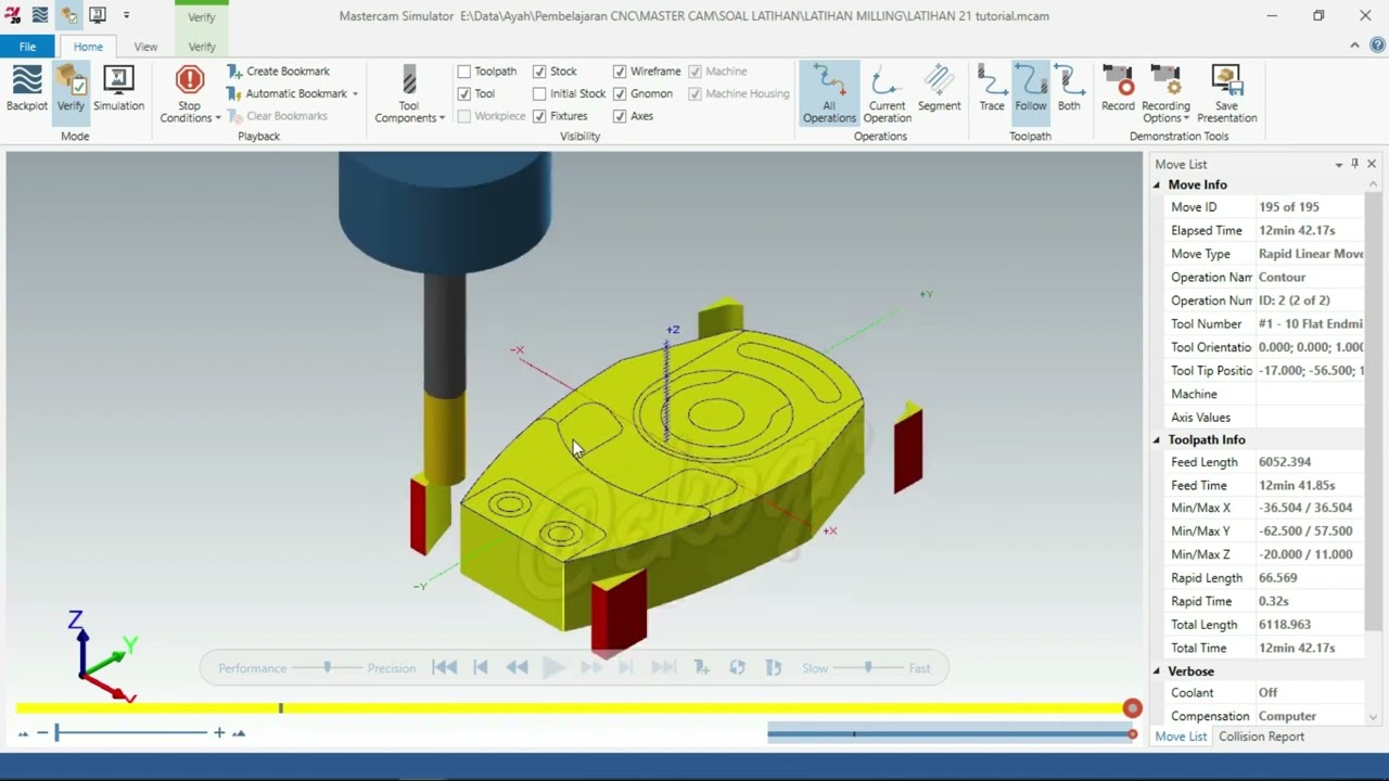 Tutorial MasterCam Basic Bagian 8 Part 3