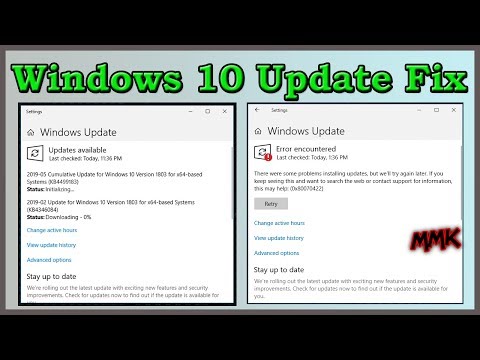 Windows 10 update stuck or Windows update error – Fix
