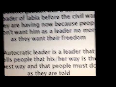 What does autocratic mean by Yousef abdulla