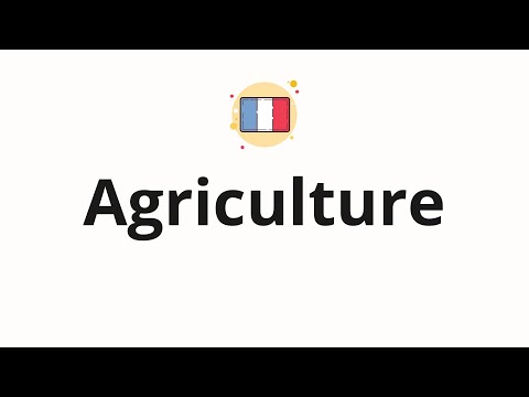 How to pronounce Agriculture