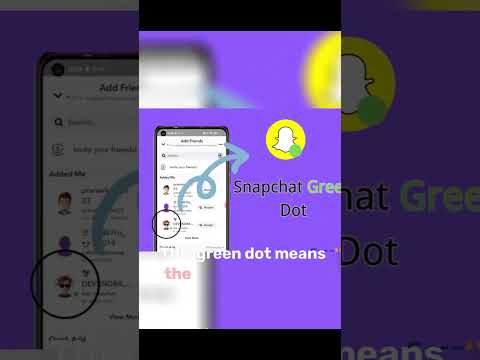 What Does the Green Dot Mean in Snapchat? Find Answer in This Video! #snapchat