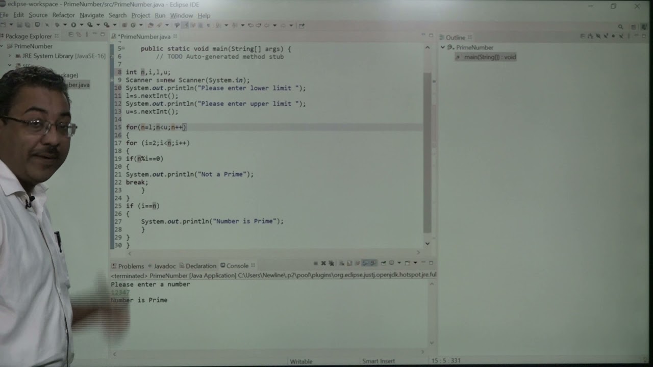 Java Program to print all the Prime Numbers between a range of numbers - Java for All