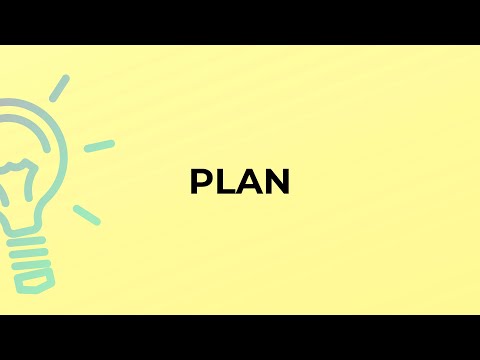 What is the meaning of the word PLAN?