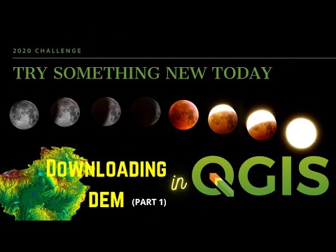 How to download DEM data # Lesson 8 (Part 1) of 29 # QGIS Tutorial