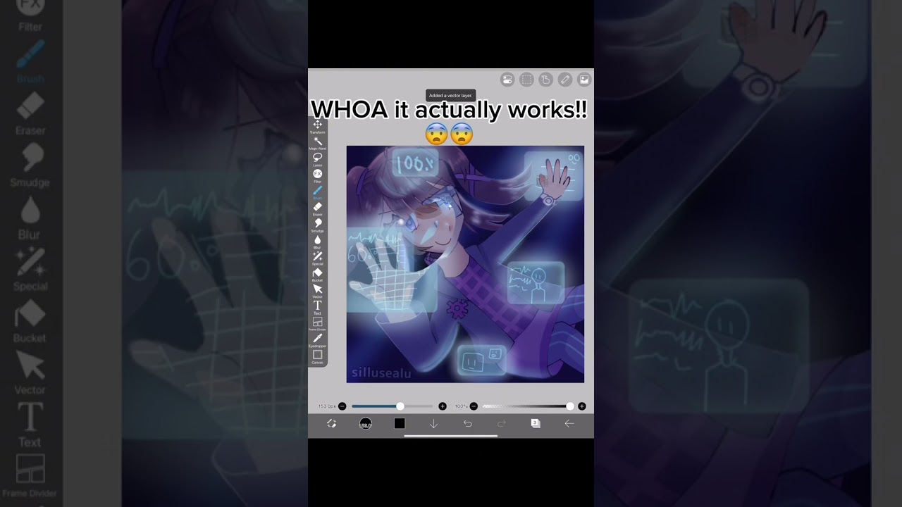 Ibispaint new update?! 😱 #shorts#ibispen#ibispaintart#digitalartist#joke#youngartist